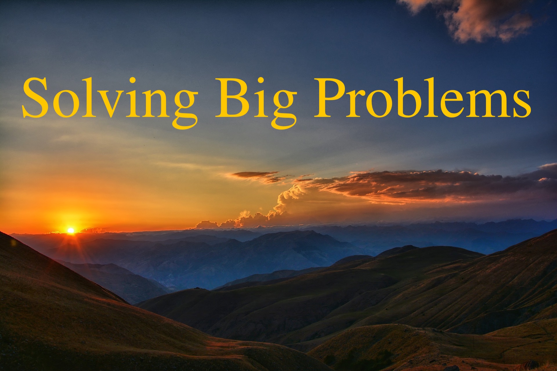 How To Solve A Big Problem – GraceLife Blog
